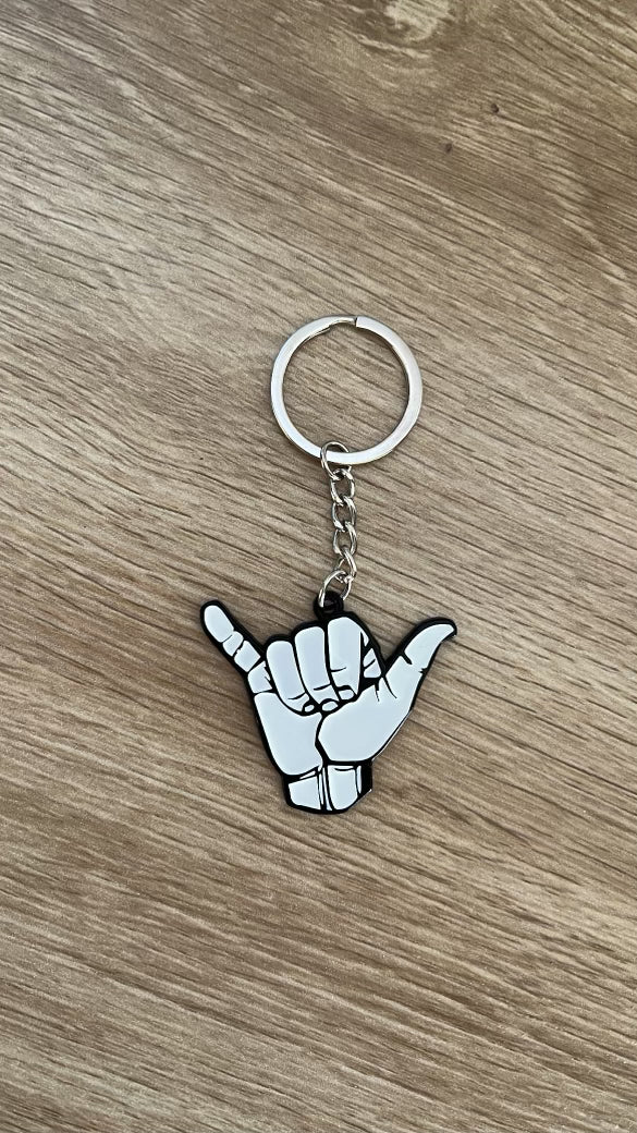 Shaka Metal Key Chain Default Title | the shaka project.