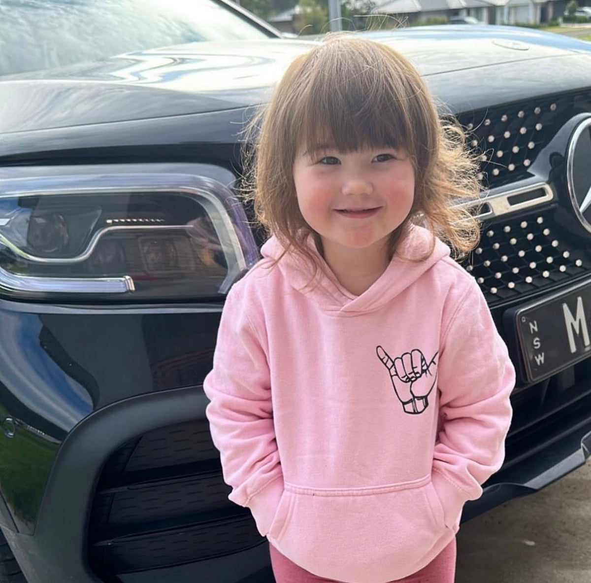 Kids OG SHAKA HOODIE- Pink | the shaka project.