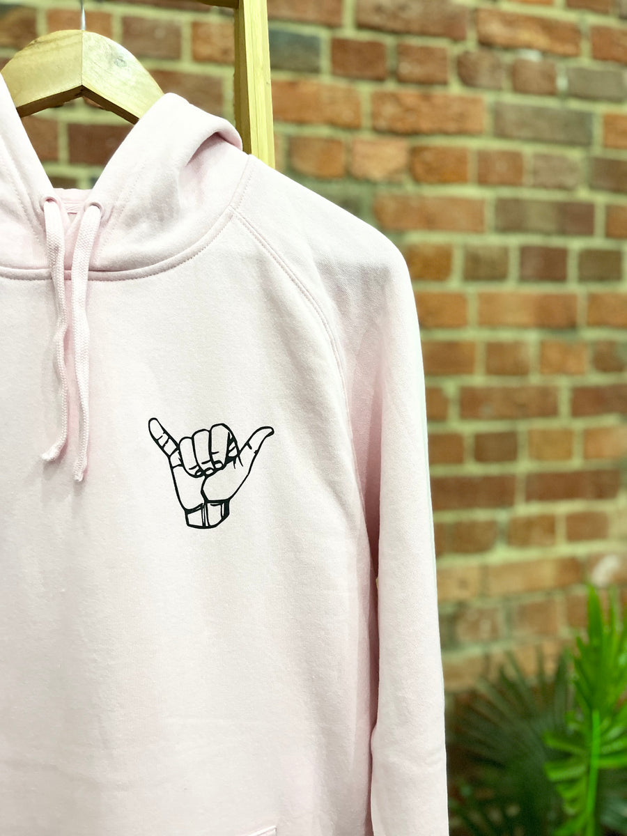 OG SHAKA HOODIE Pink | the shaka project.